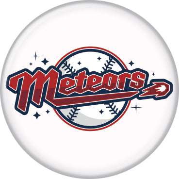 Superman 2025 Metropolis Meteors Baseball Logo Button | Superman Stuff