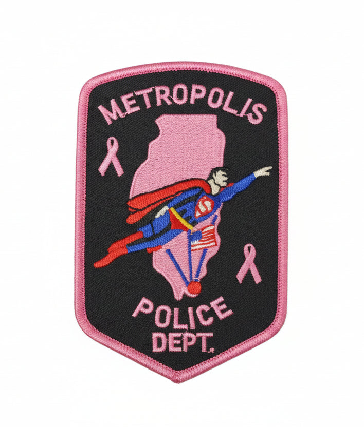 Limited Edition Metropolis Illinois breast cancer awareness police ...