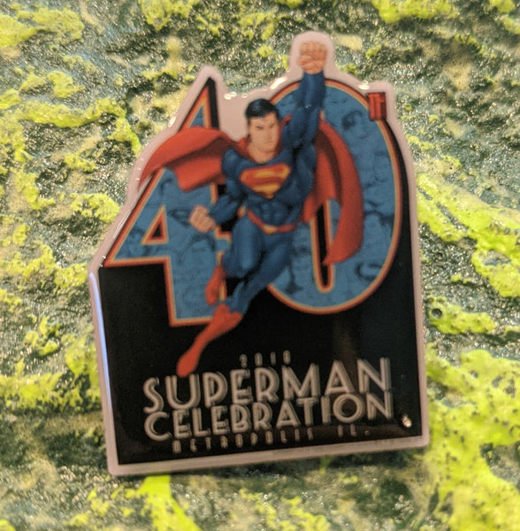 Superman Celebration 40th anniversary Collectors Lapel Pin | Superman Stuff