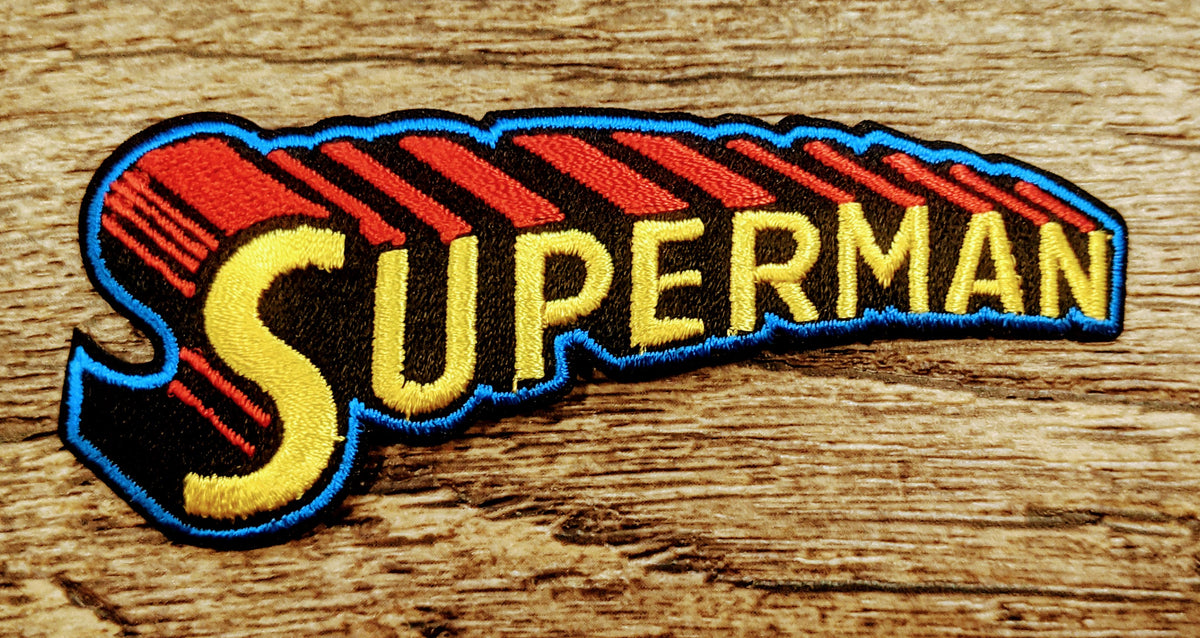 Superman Telescopic Lettering Patch | Superman Stuff
