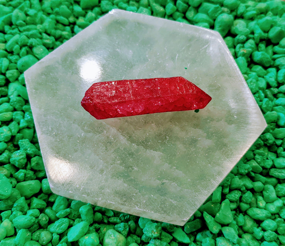 Red "Kryptonite" Rainbow Quartz | Superman Stuff