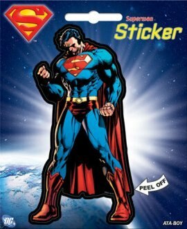 Superman Standing Die Cut Sticker | Superman Stuff
